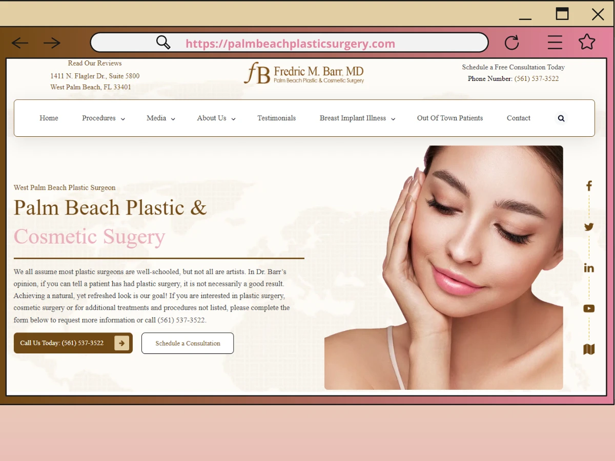 Palm Beach Plastic & Cosmetic Surgery Launches a New Website